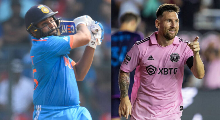 GOATs Assemble! Rohit Sharma and Lionel Messi feature together in ...