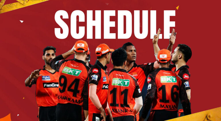 Sunrisers Hyderabad match schedule for IPL 2024