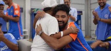 Mohammed Siraj wins 'Best Fielder' award, receives medal from young fan ...