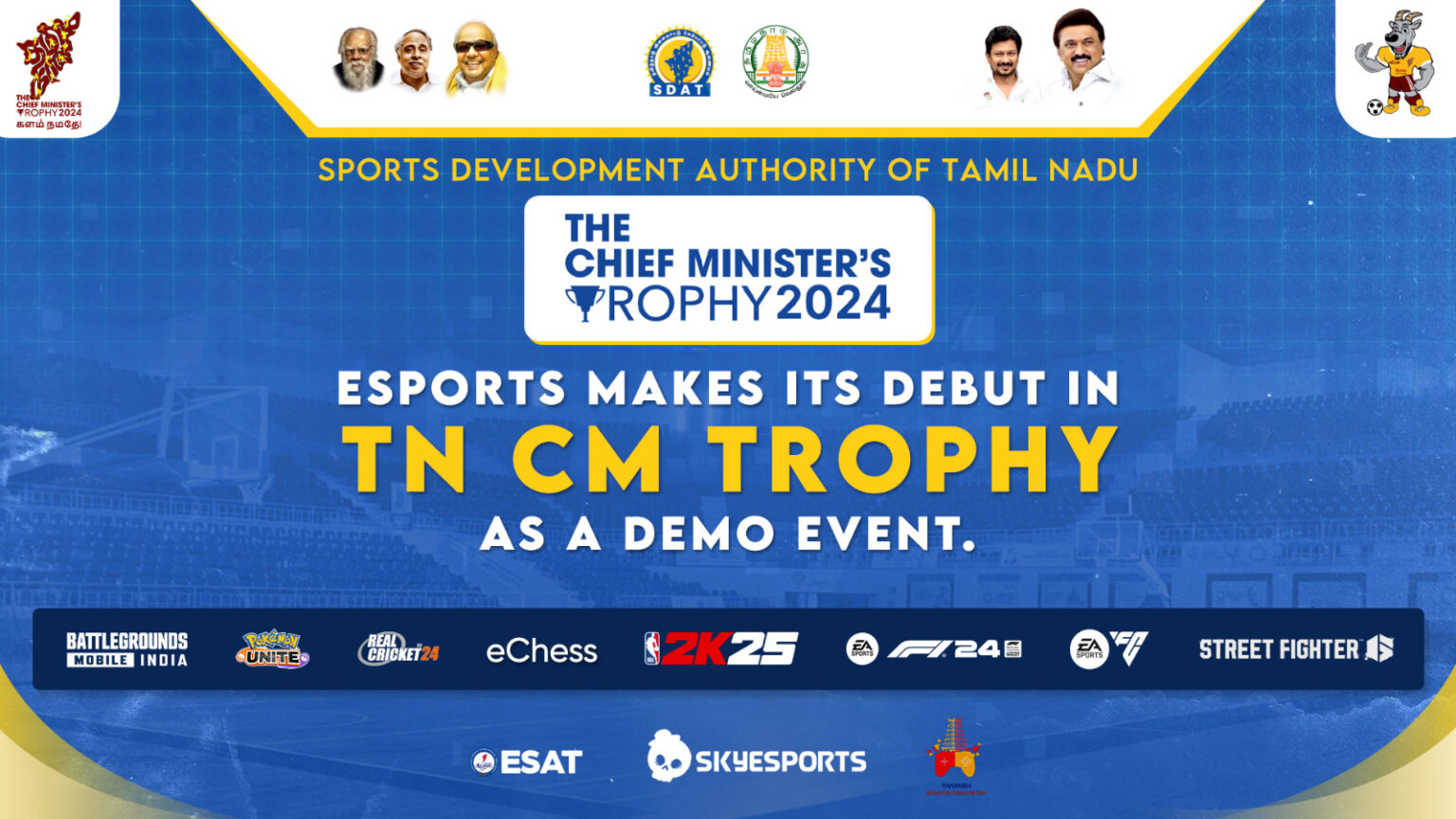 Esports Debuts at Tamil Nadu Chief Minister’s Trophy Games 2024